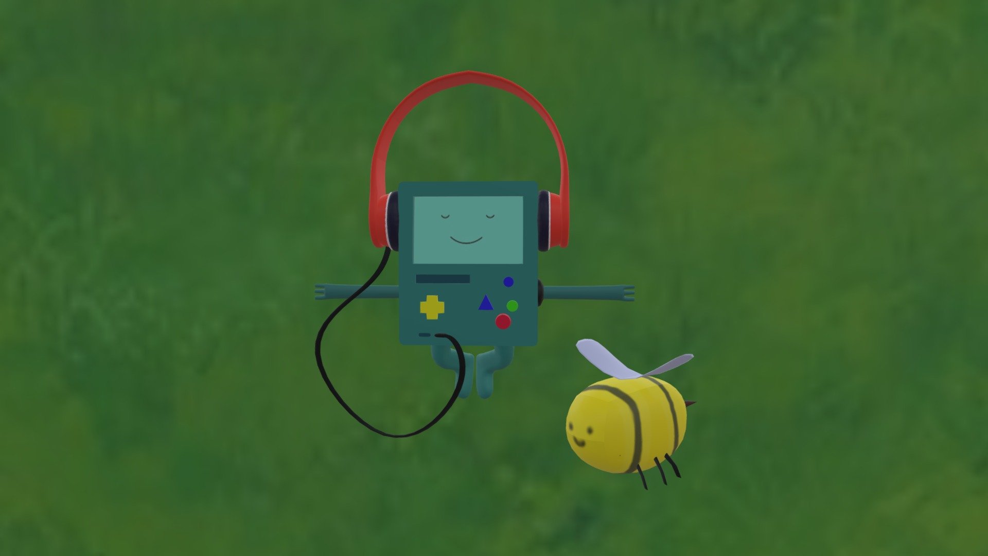 BMO and bee from "Adventure Time" - 3D model by syperkae [efe1209 ...