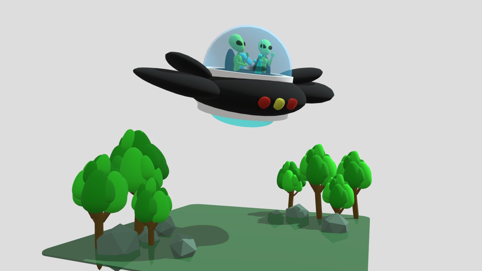UFO adventure - 3D model by Jeremy Bonsol (@jbonsol) [efe15bb] - Sketchfab