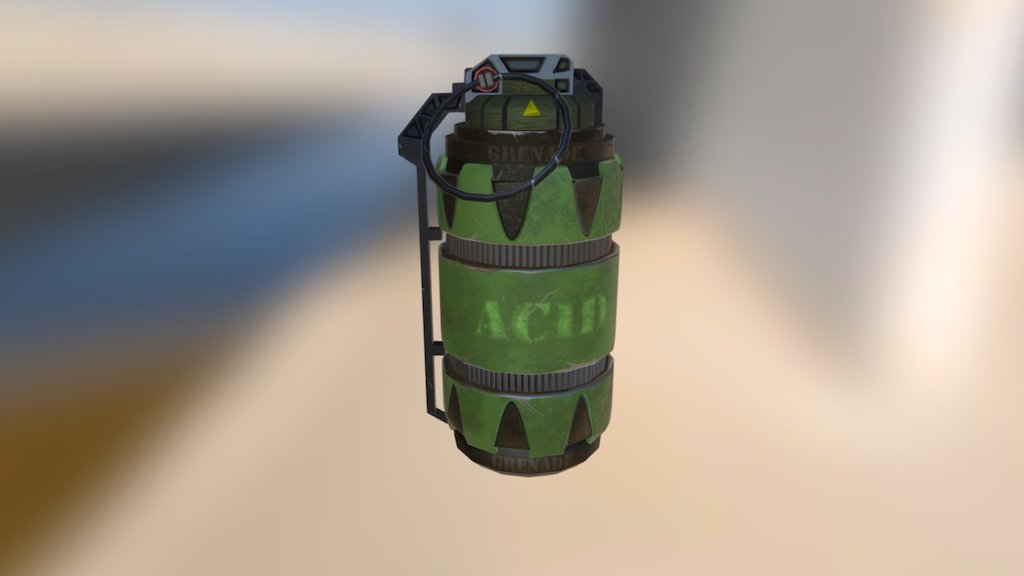 Acid Grenade - 3D model by Christopher Potu (@Christopher.Potu ...