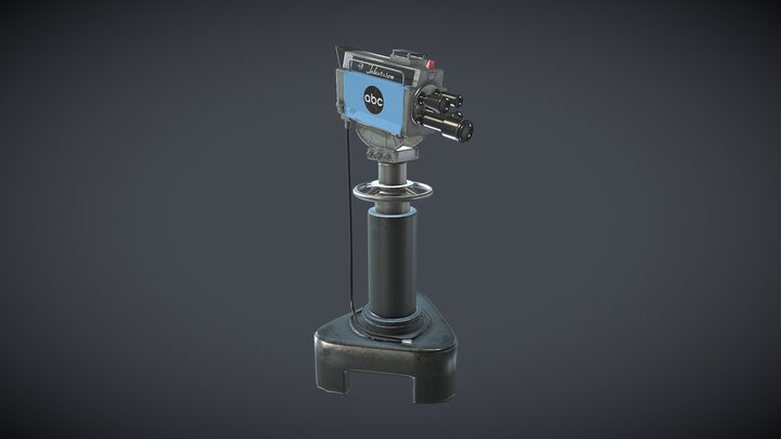 60s-television-camera-lowpoly 3D models - Sketchfab