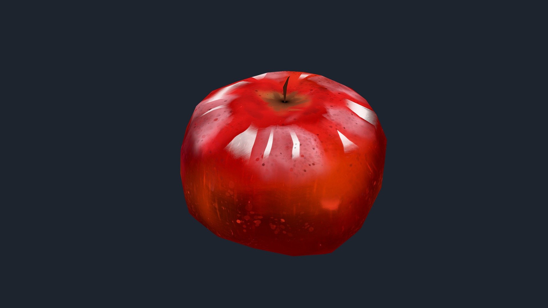 Stylized apple - 3D model by Anabellia [efe4759] - Sketchfab