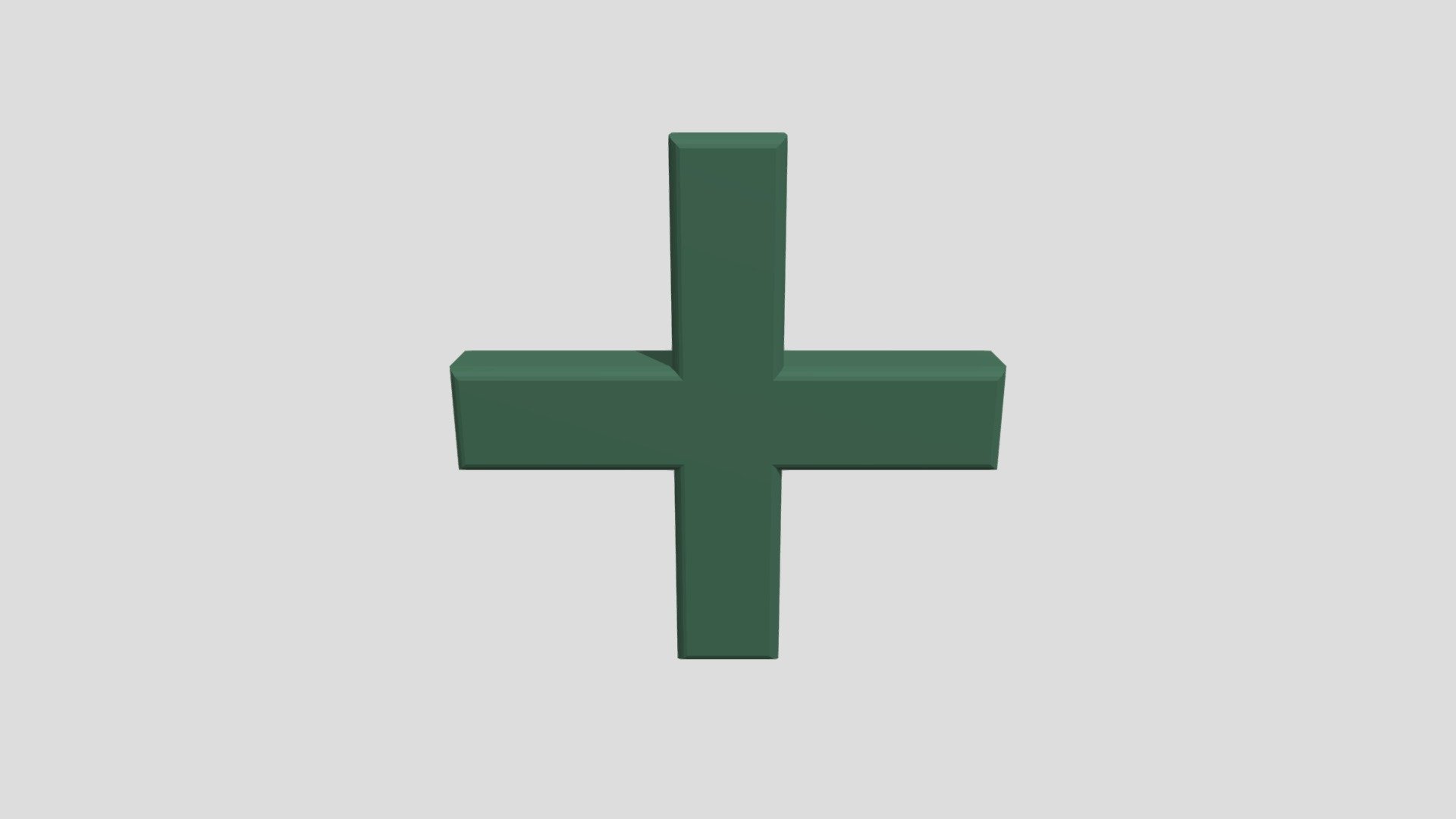 Supersimple-cross-green - Download Free 3D model by entapir [efe66df ...