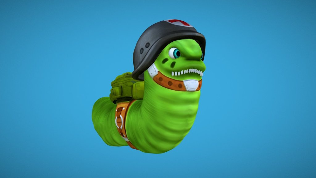 Wormy - 3D model by David Ibañez (@danteiba) [efe6c55] - Sketchfab