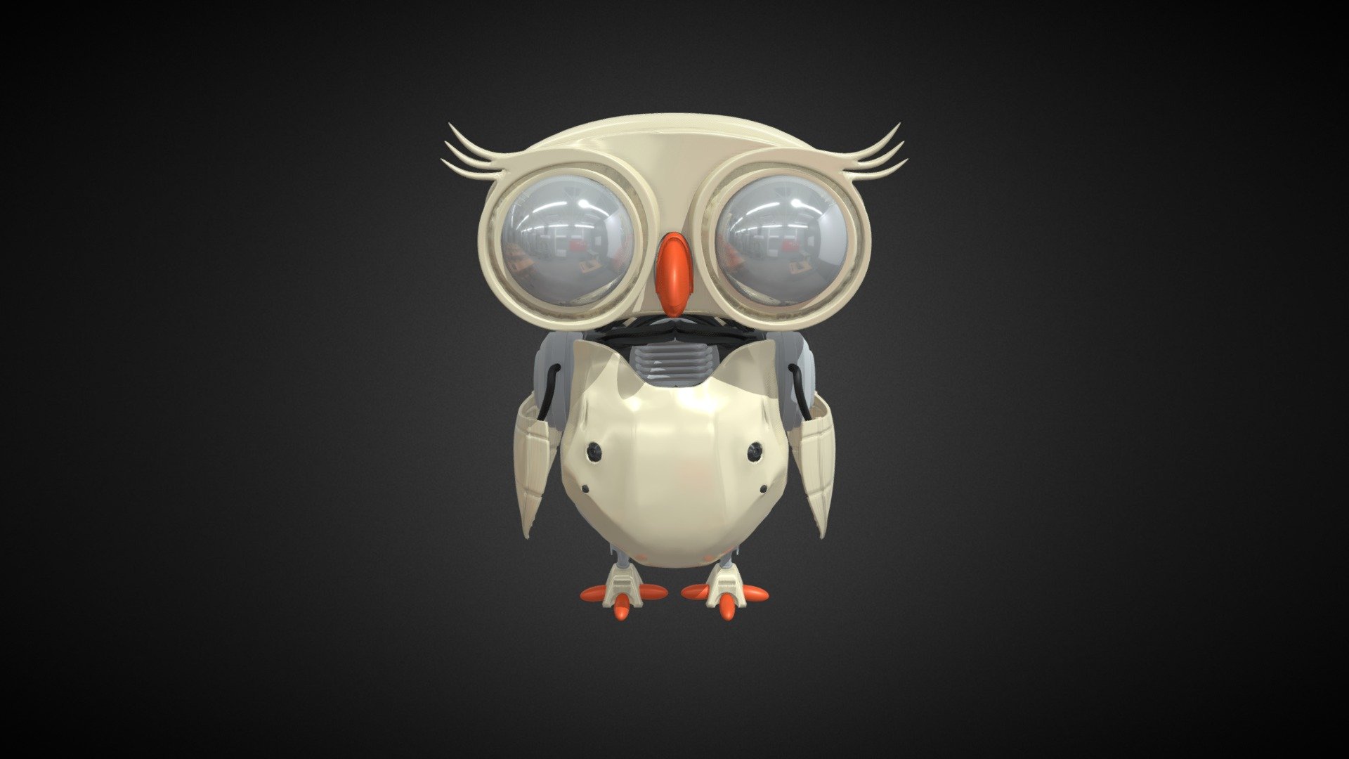 OWL. ROBOT - 3D model by WILSEG (@WILSON12) [efe9705] - Sketchfab