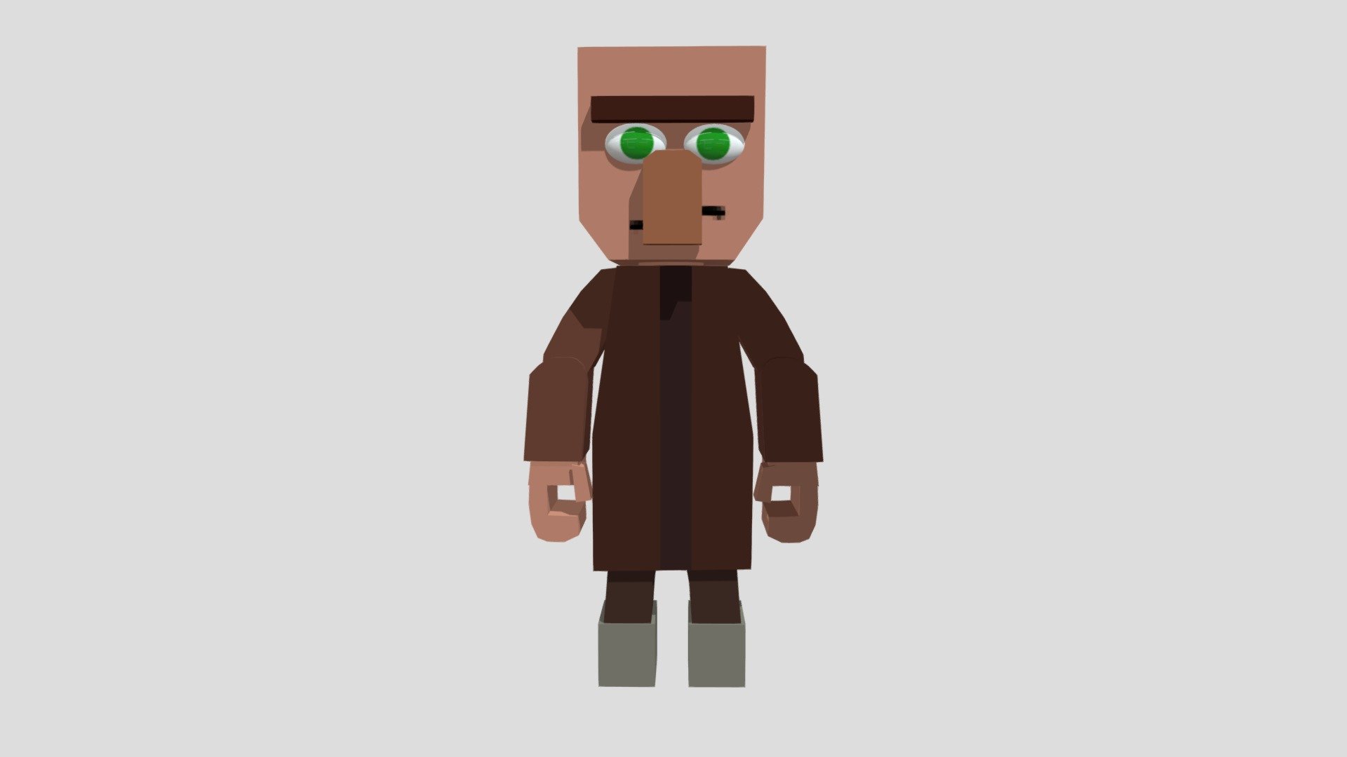 Minecraft Villager (male) - Download Free 3D model by NexusSpeedster ...
