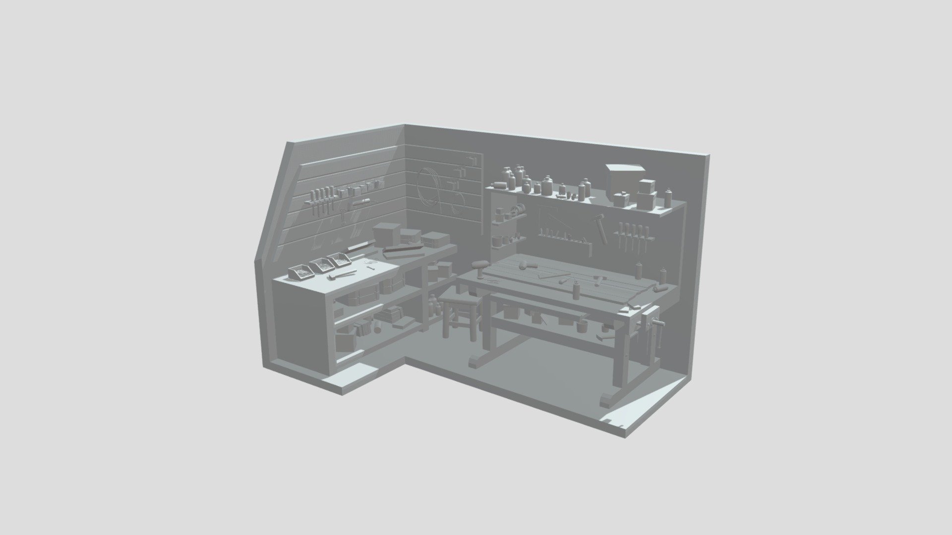 Workshop - Download Free 3D model by villainfoxxx [eff0536] - Sketchfab