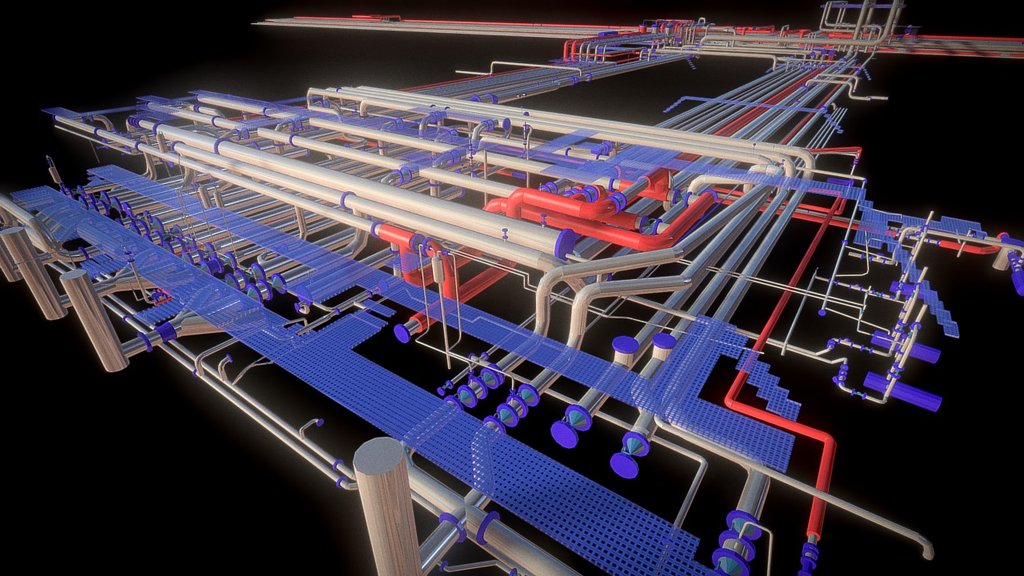 Terminal pétrolier - Download Free 3D model by Philippe - ZENITH SAS ...