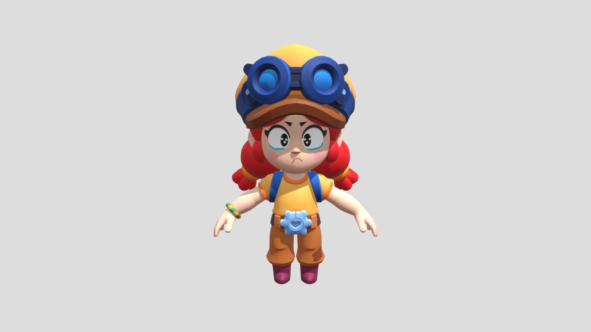 BRAWL STARS JESSIE LOOSE POSE - Download Free 3D model by Brawl2024 ...
