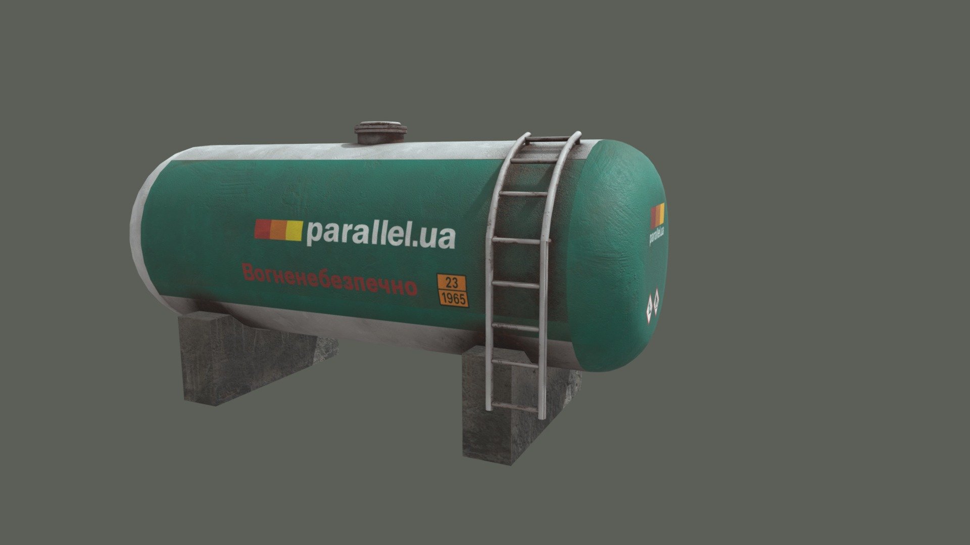 Gas tank, Parallel (gas station) - 3D model by padre_ua (@padrez_ua ...