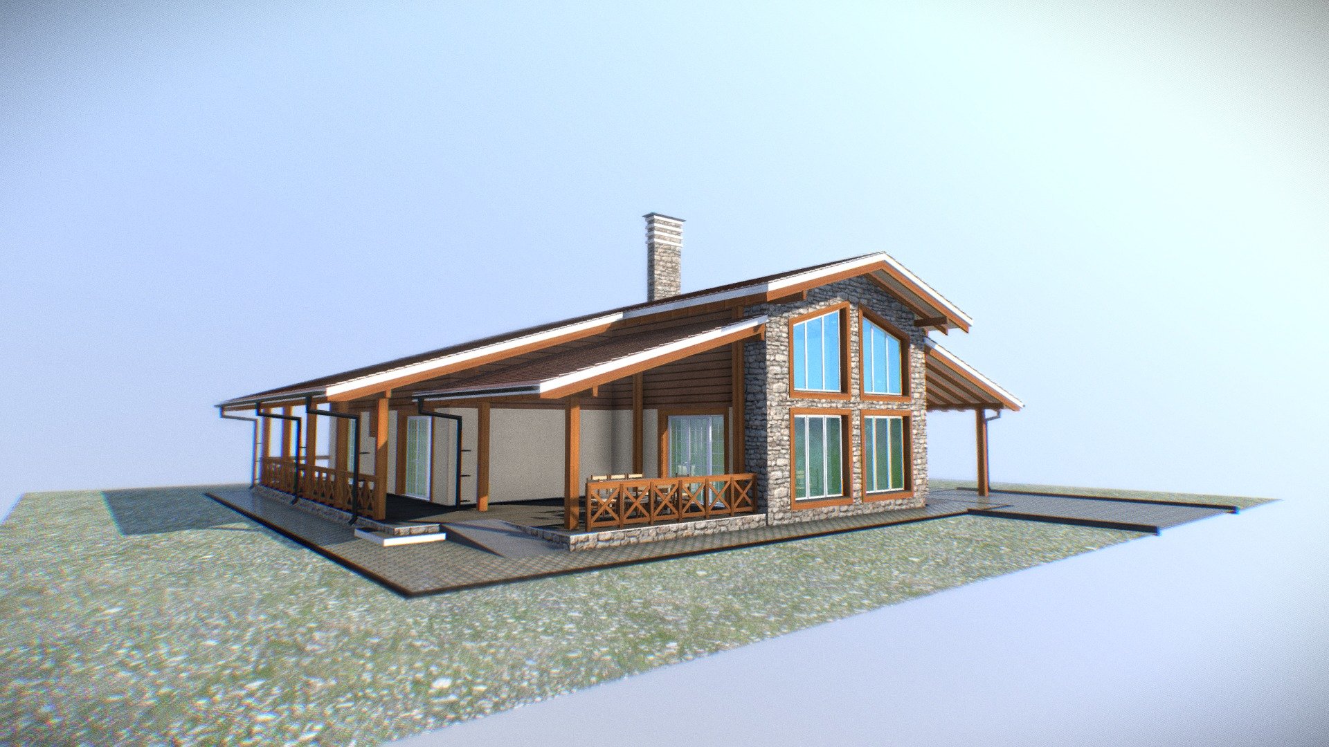 Chalet PR06 21 - Buy Royalty Free 3D model by VRA (@architect47 ...