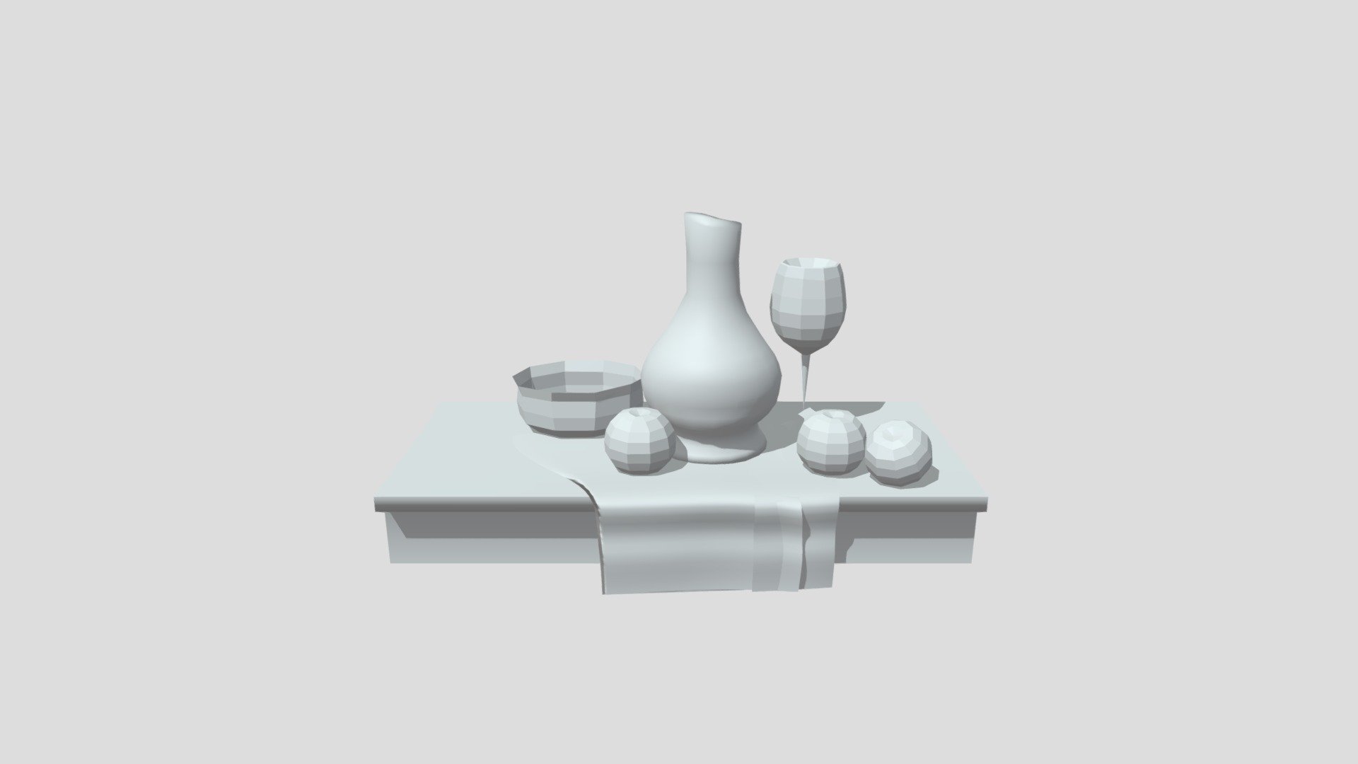 Uncolored still life - Download Free 3D model by siOdeby [eff7a89 ...