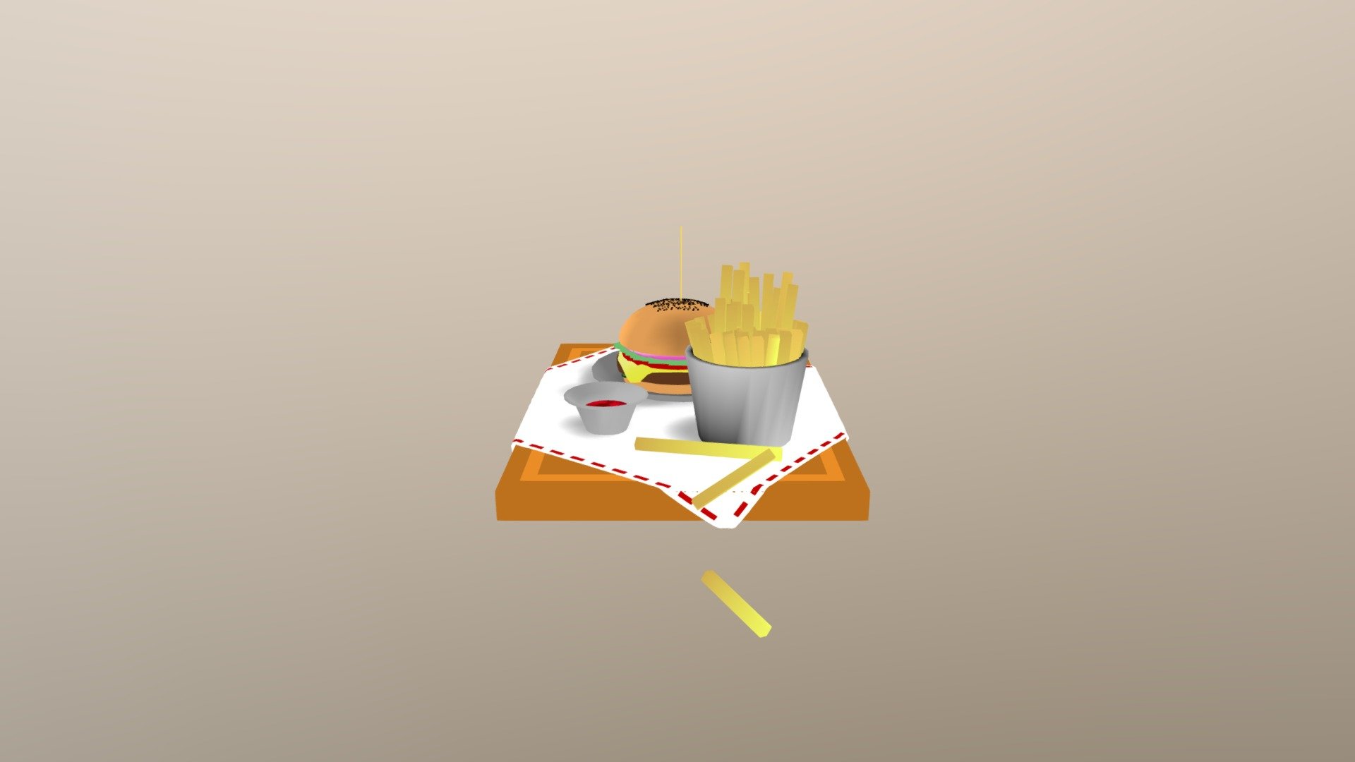 Low-poly Cheeseburger - 3D model by KirilGpavlov (@Kirils-sanctum ...