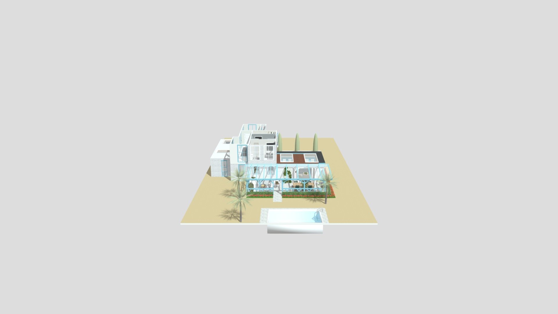 Greek house - Download Free 3D model by Home Design 3D (@homedesign3d ...
