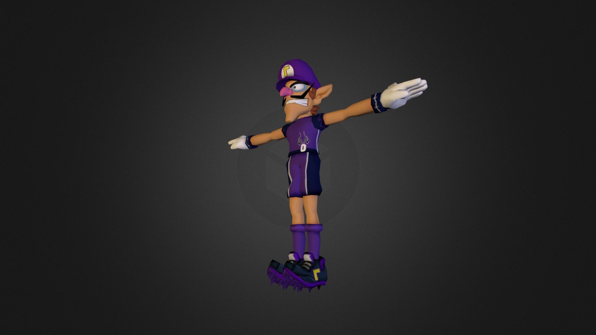 Waluigi Football - 3D model by frannyw1807 [effcf49] - Sketchfab