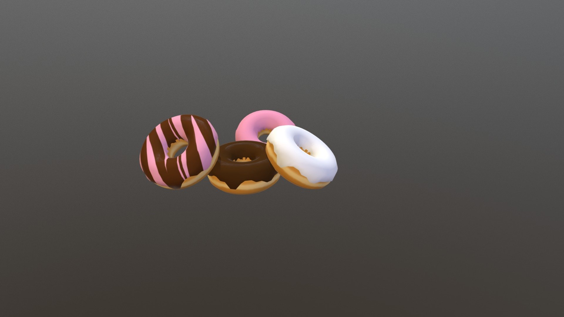 Donuts - Download Free 3D model by Steph (@StephC.Art) [efff394 ...