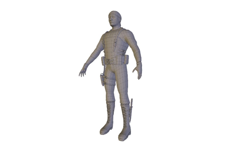 Mid Poly Spec Warrior - 3D model by WilliamHughes [erxuDNU] - Sketchfab