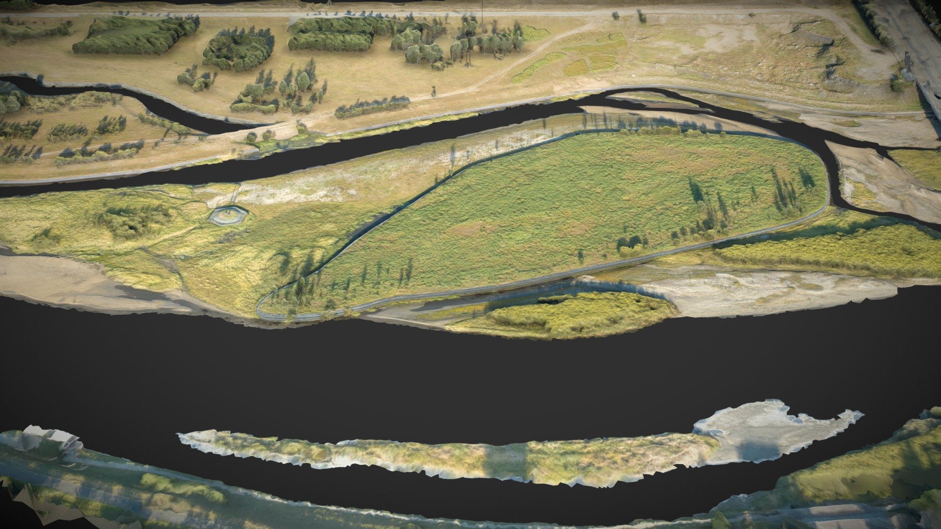 Grassland, shoal and riverway - Download Free 3D model by Metazeon ...