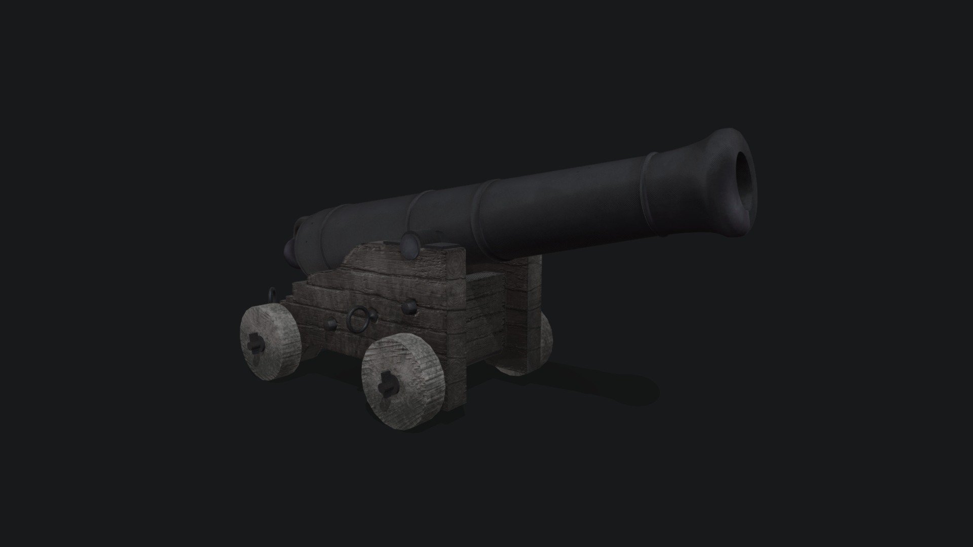 Hand Painted Cannon - 3D model by Calidun [f00186f] - Sketchfab
