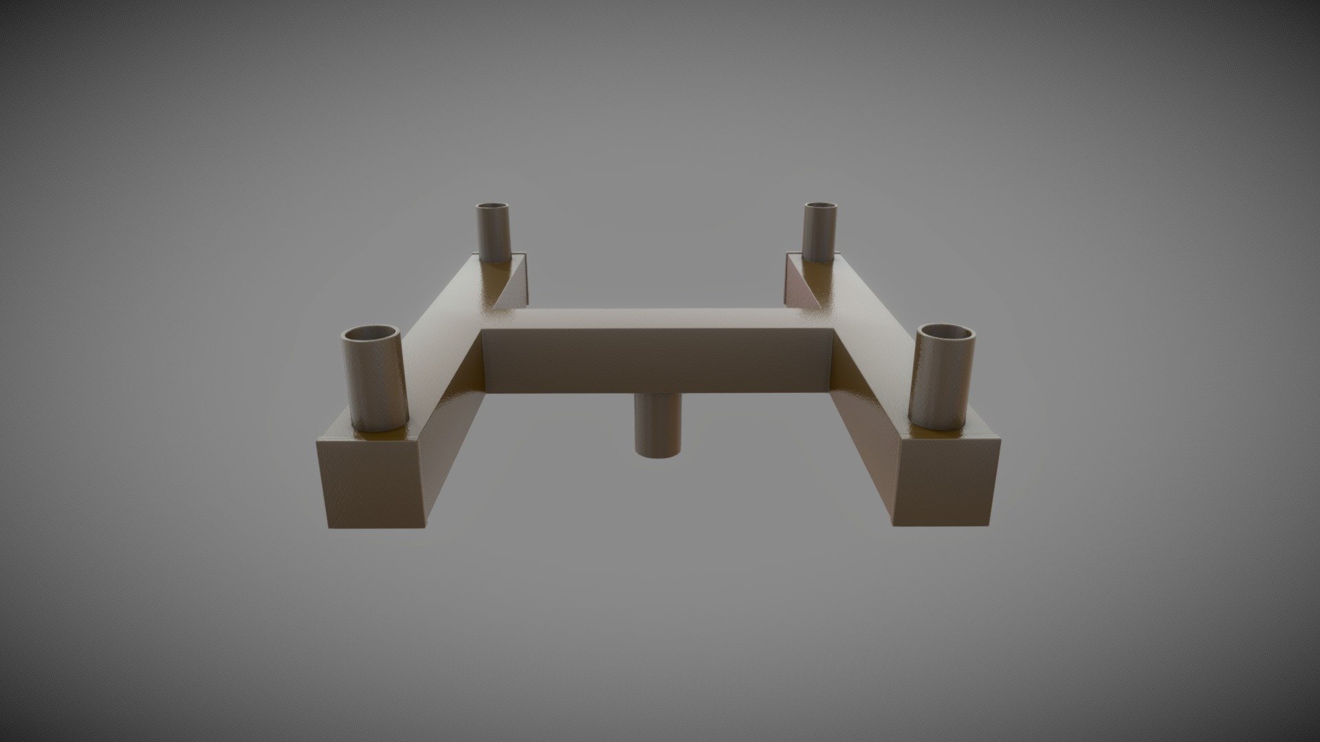 SATA - 4in Square Aluminum Tenon Arm - 3D model by AV Poles & Lighting ...