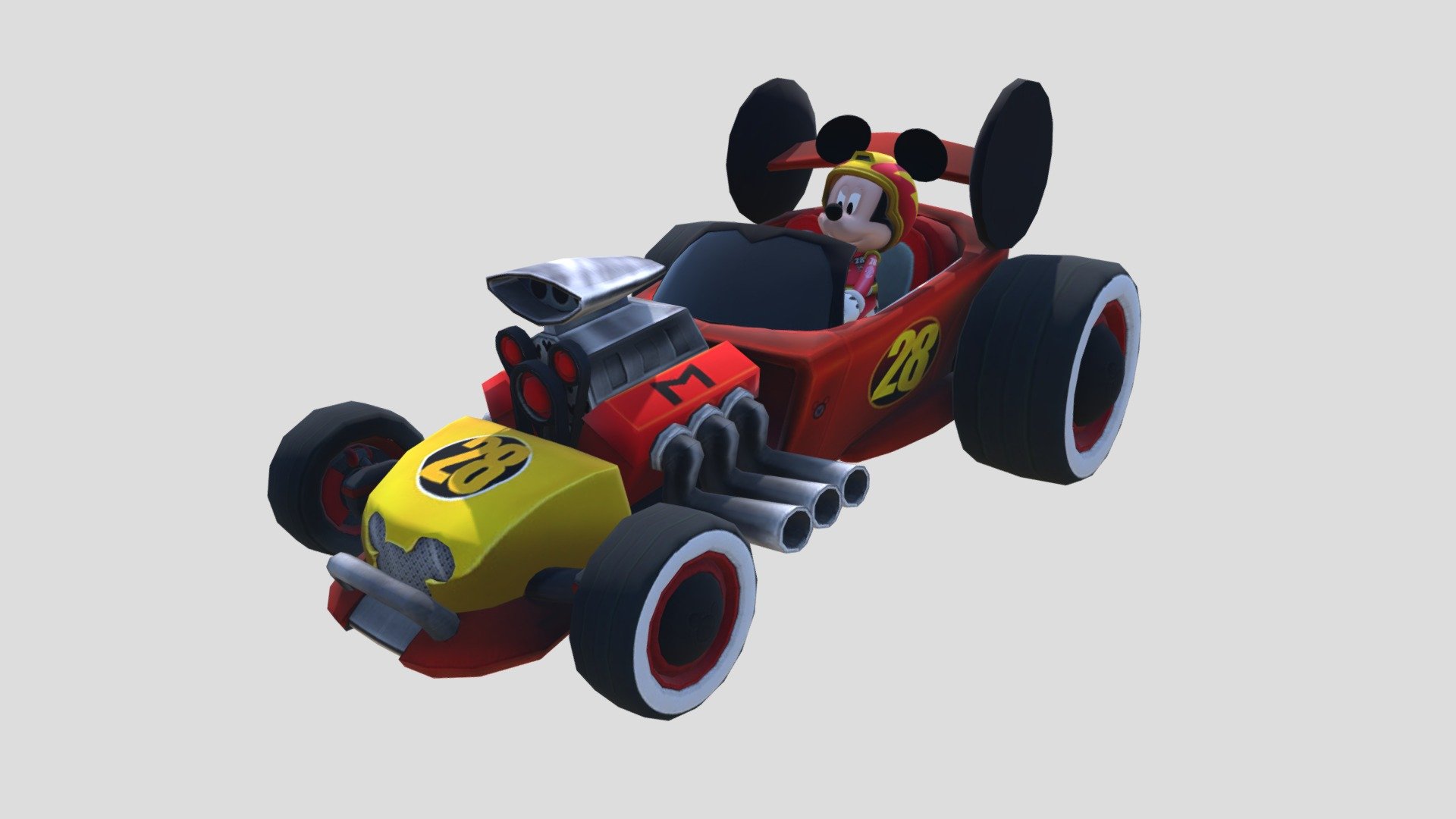 Hot Doggin HotRod - Download Free 3D model by Jovanni Chanbot (@jovannichan2012) [f00215d ...