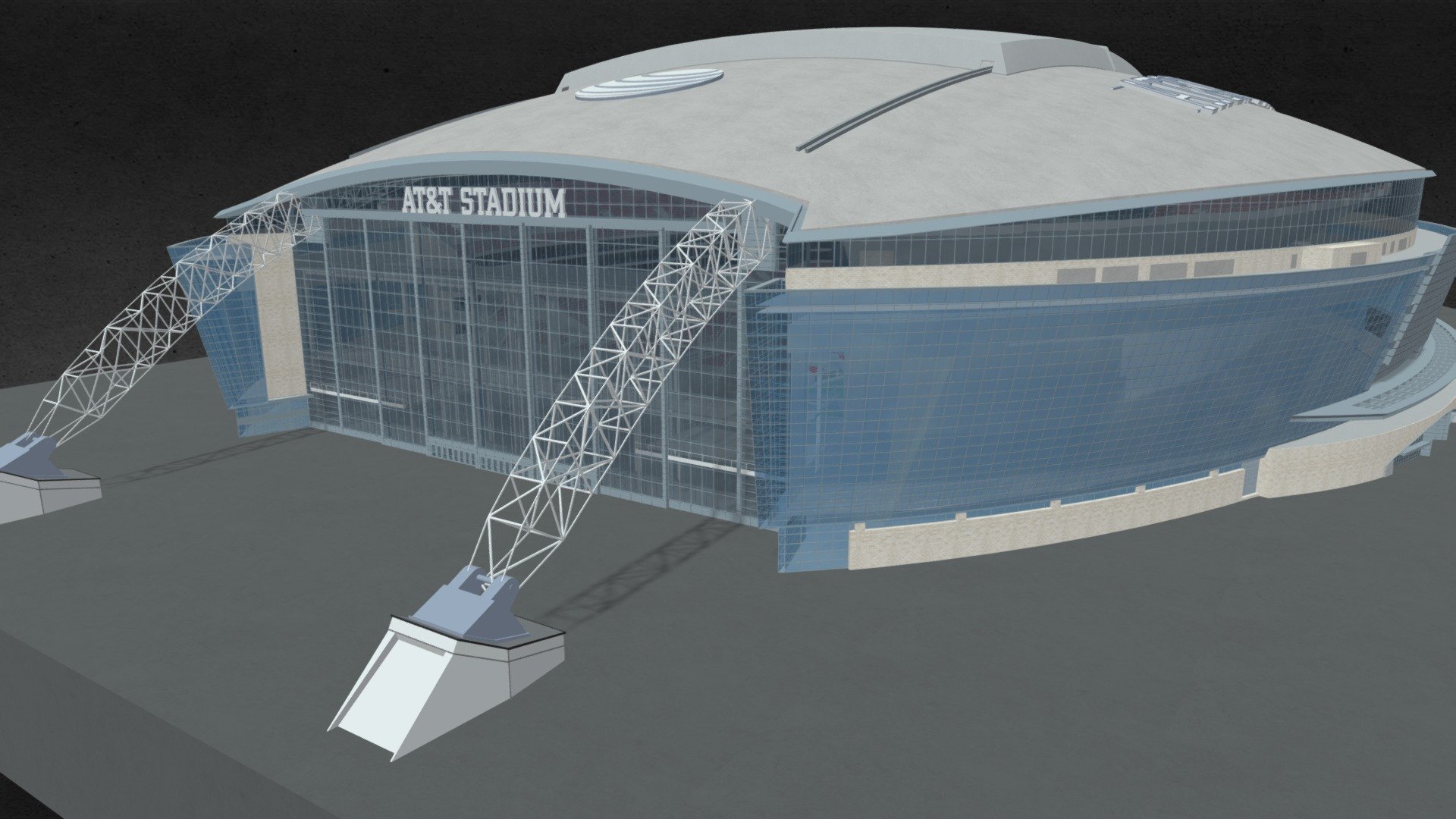 AT&T Dallas Cowboys Stadium - 3D model by nuralam018 [f0021bb] - Sketchfab