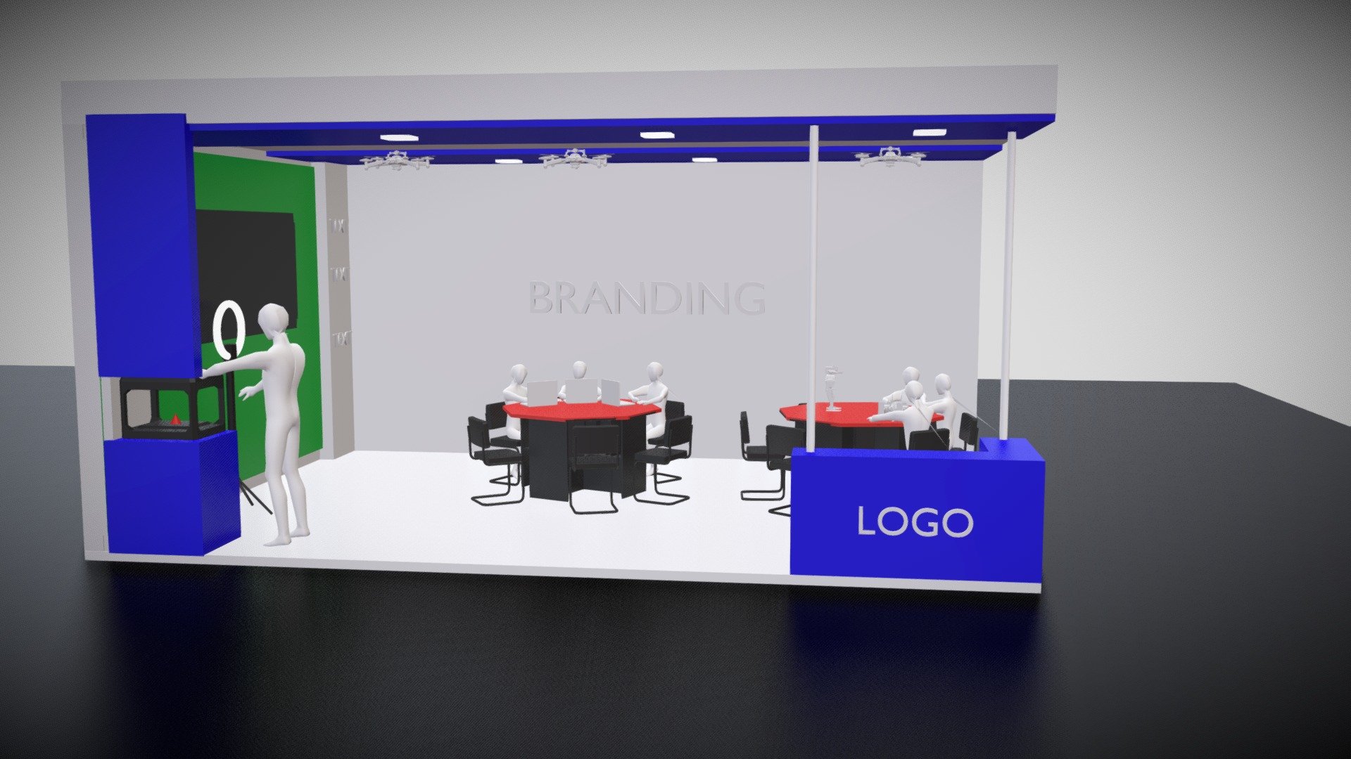 MINDBOX /ICT Stall desgin - 3D model by naveen53 [f0043ba] - Sketchfab