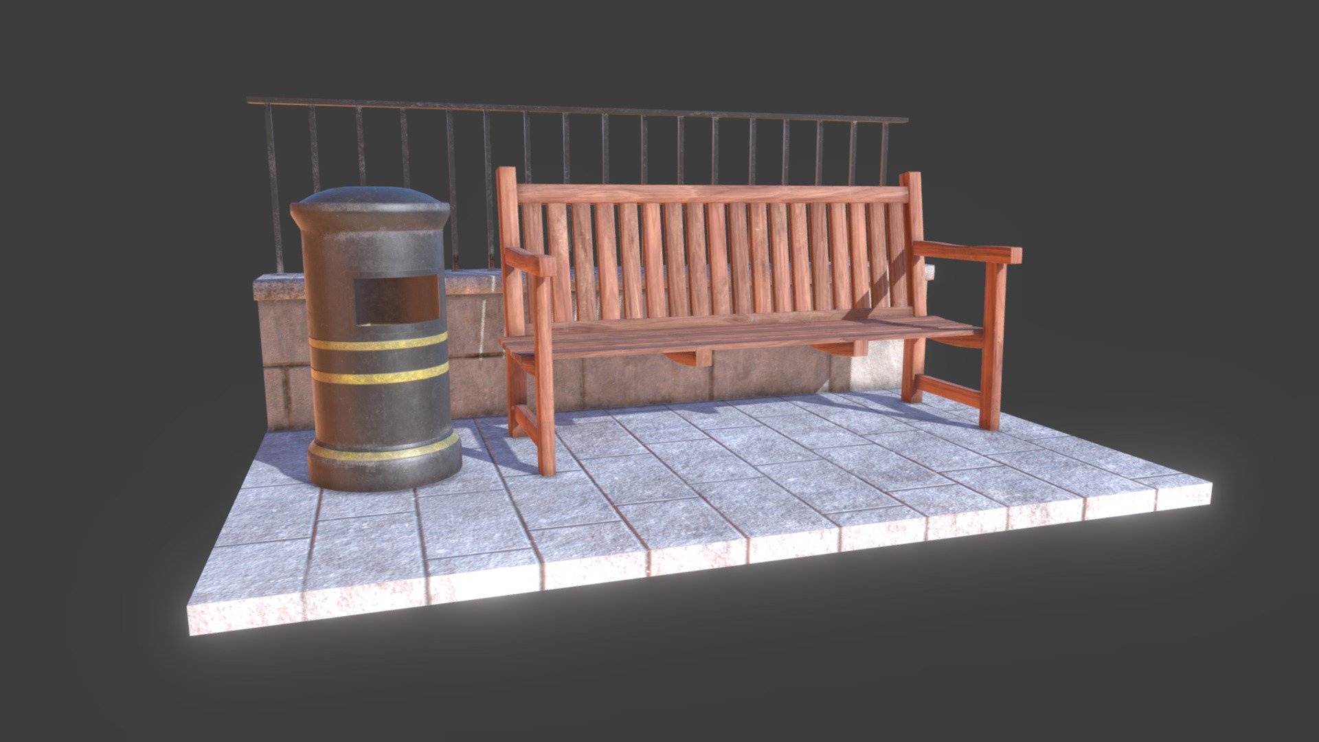 Side Road Assets - Buy Royalty Free 3D model by Ahmad Azizi (@azizi16 ...
