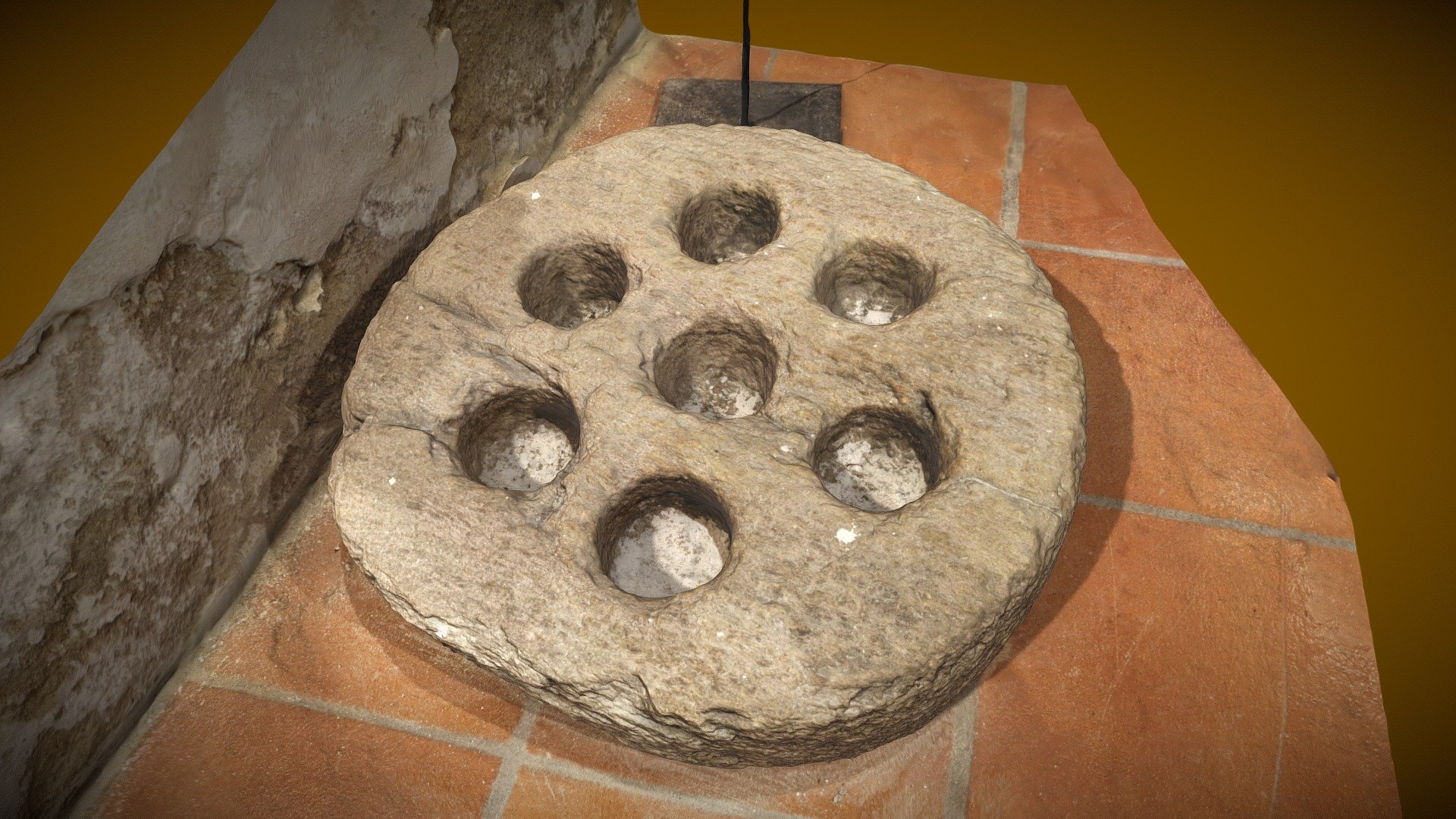 Lichtstein - pietra con incavi per lampada - Download Free 3D model by ...