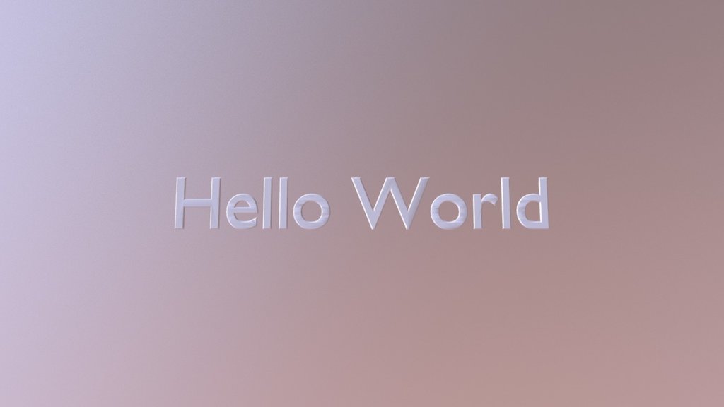 LauraScanlon_HelloWorld - 3D model by lscanlo2 [f00ca55] - Sketchfab