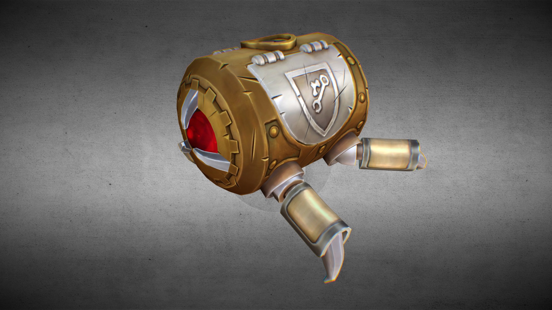 Barrel-Roll Droid (handpainted texture) - 3D model by RicochetWitcher ...