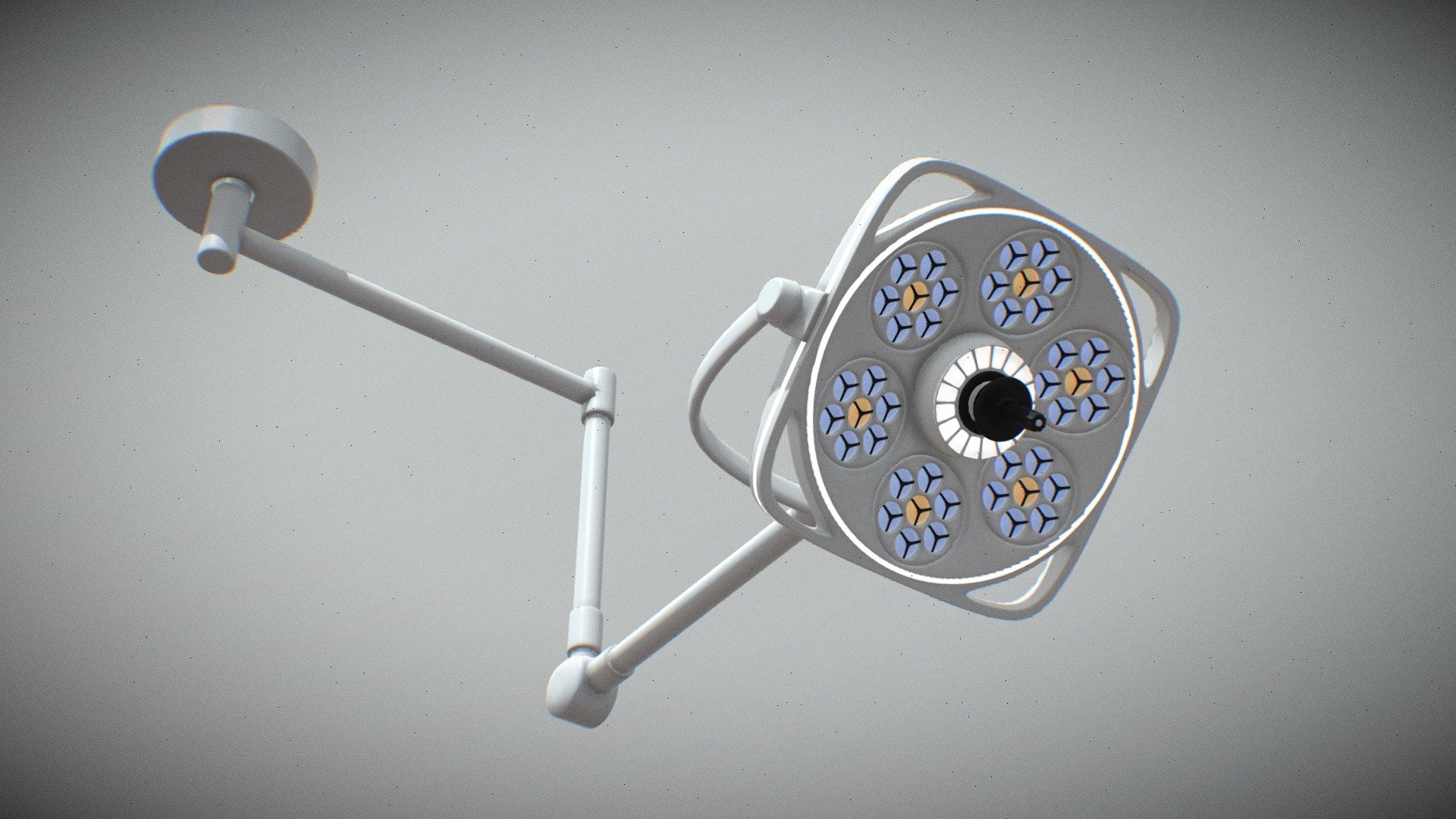 Surgery Light - 3D model by mahdiyar.t [f00ef28] - Sketchfab