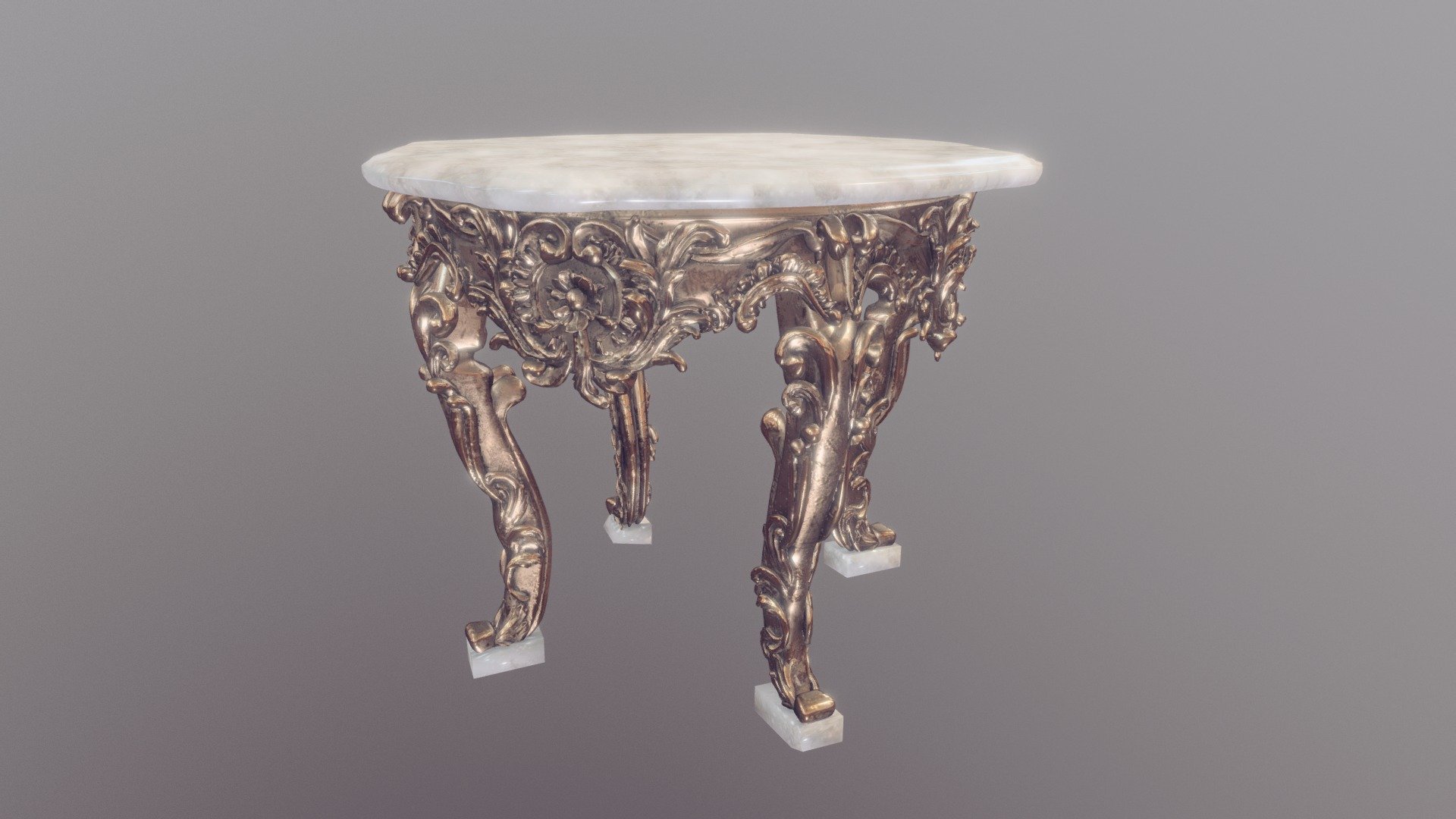 Antique Table - Download Free 3D model by Tyron (@Omty) [f01054c ...