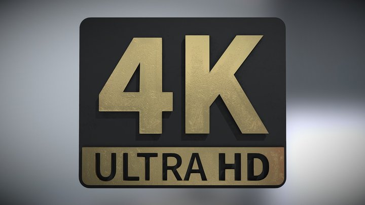 4k-3d-logo 3D models - Sketchfab
