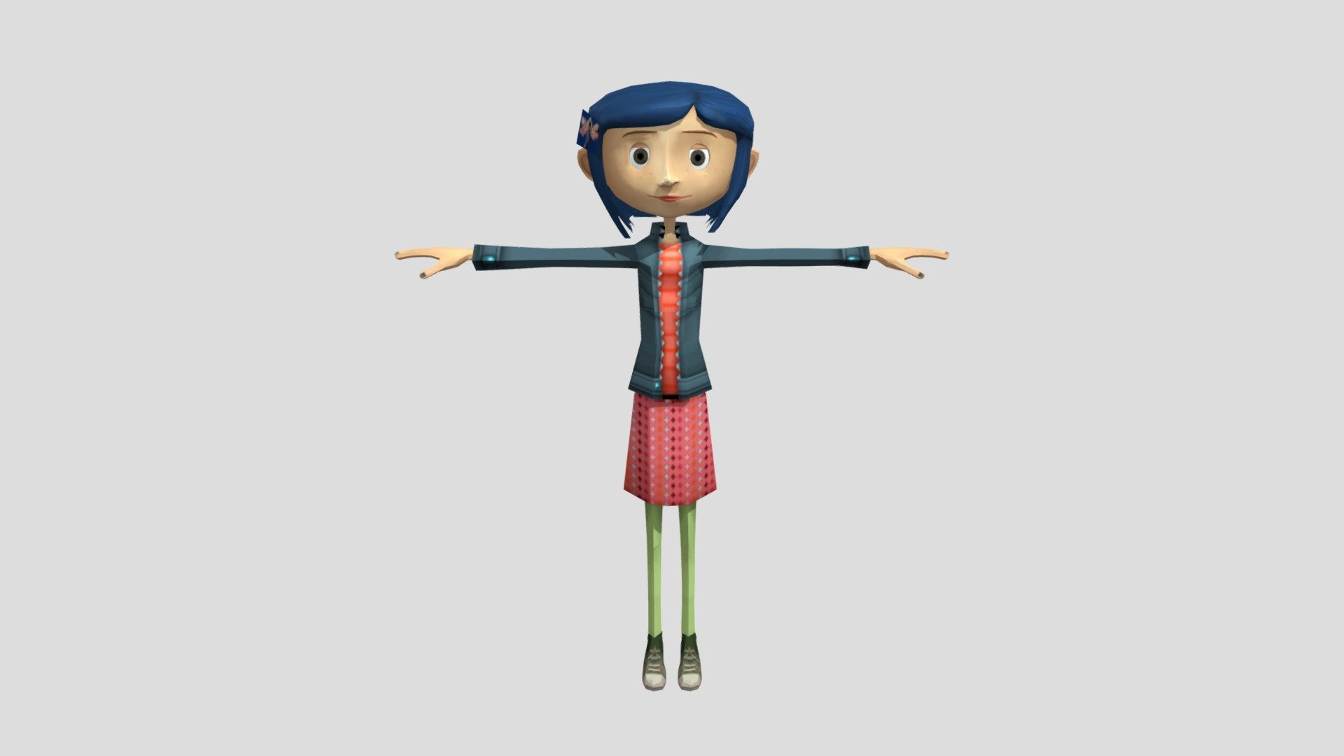 Coraline Outfit from Movie - Download Free 3D model by Jamessmartguy ...