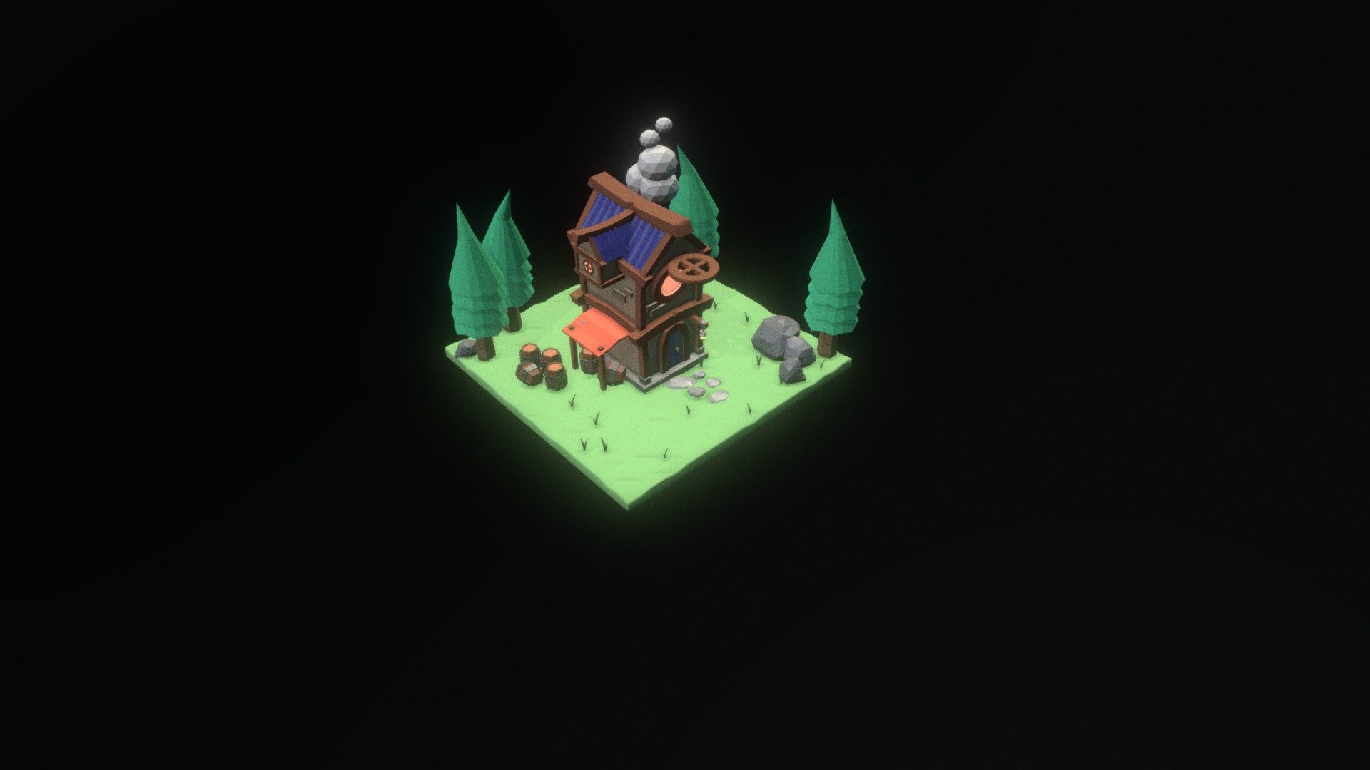 Town hall - 3D model by Evil Potato (@aakash.negi011) [f014430] - Sketchfab