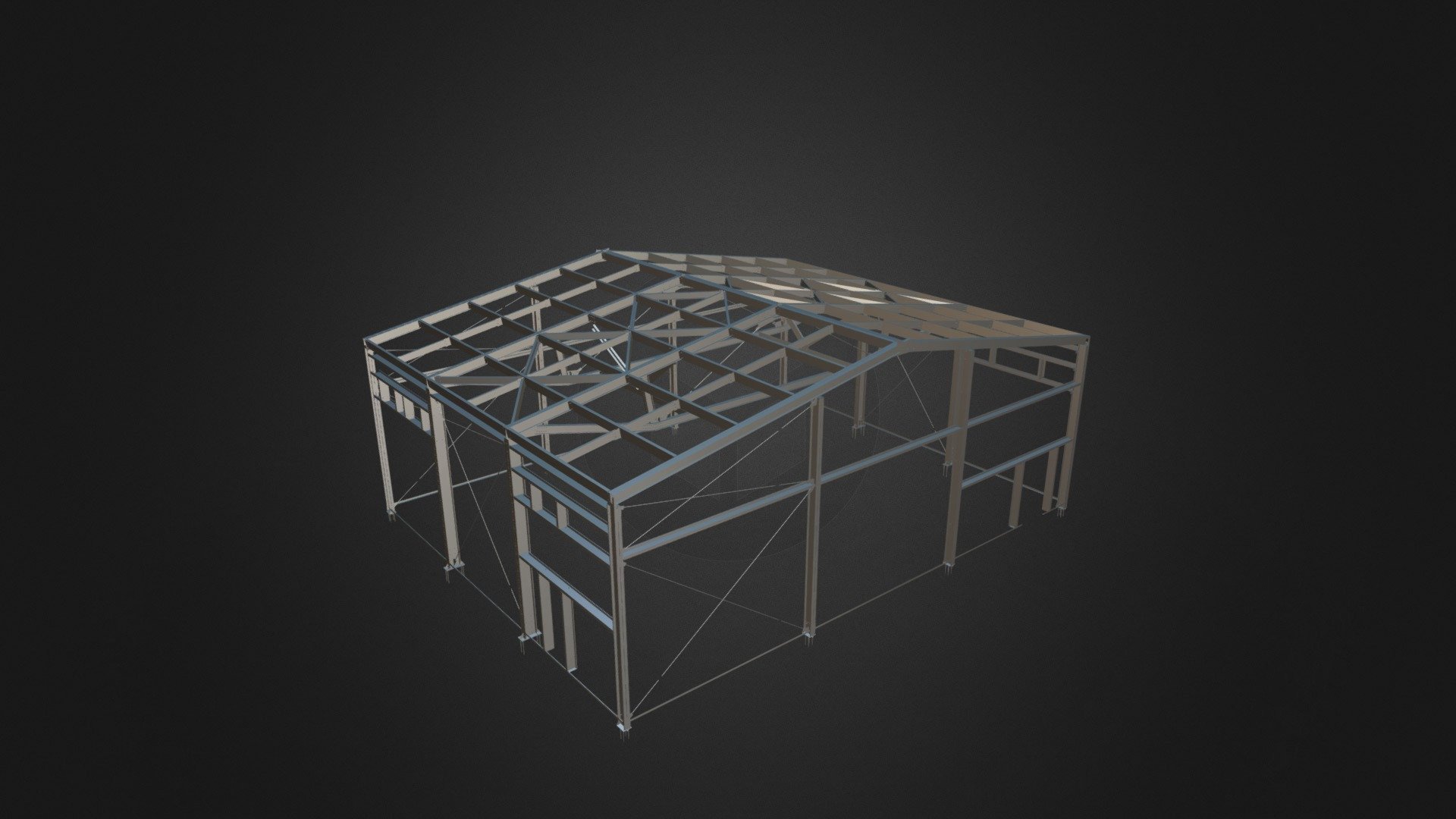 15х12 - 3D model by Steel-buildings [f014547] - Sketchfab