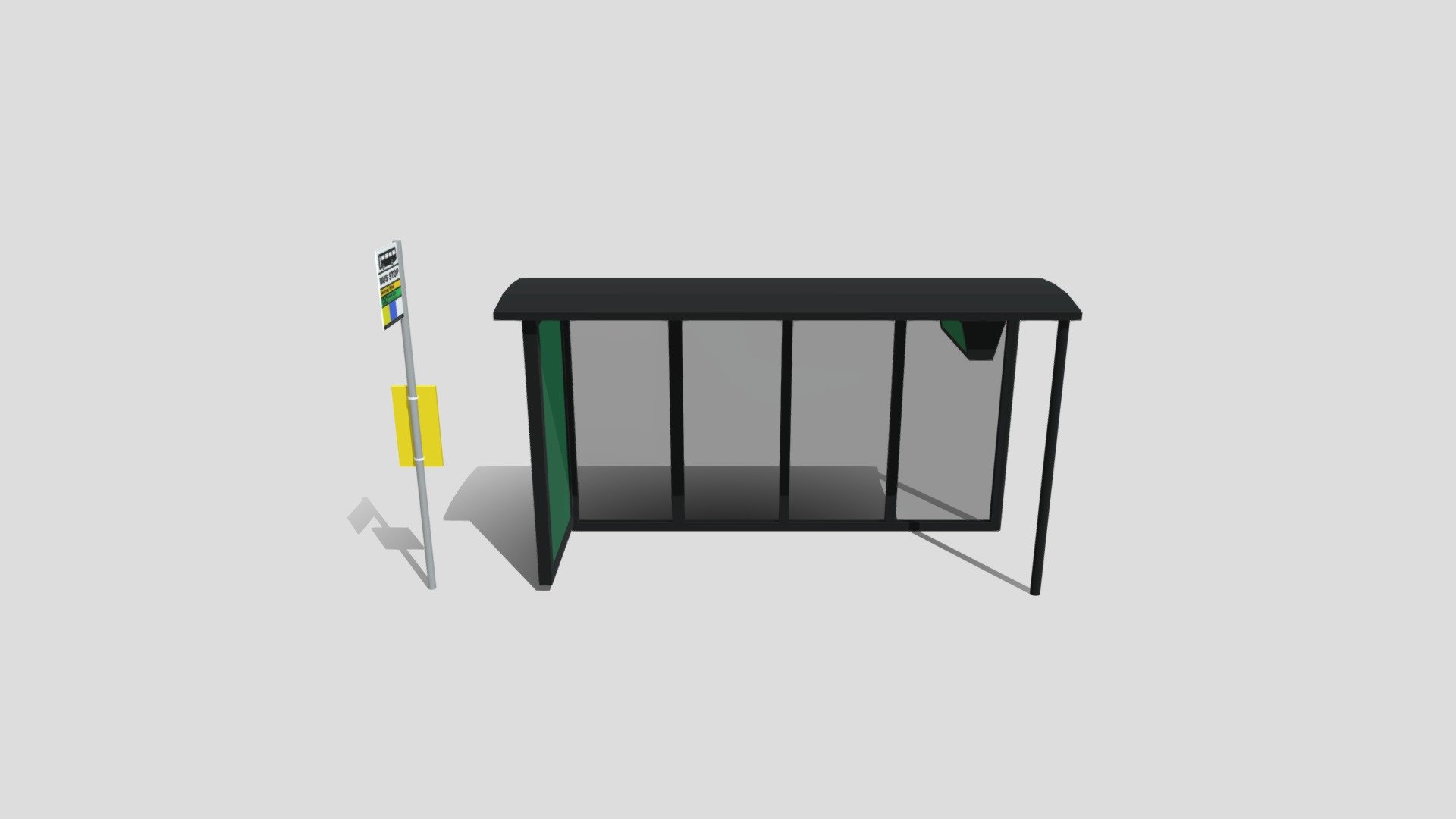 Bus Stop 1 - Download Free 3D model by Nova Spectra Games ...