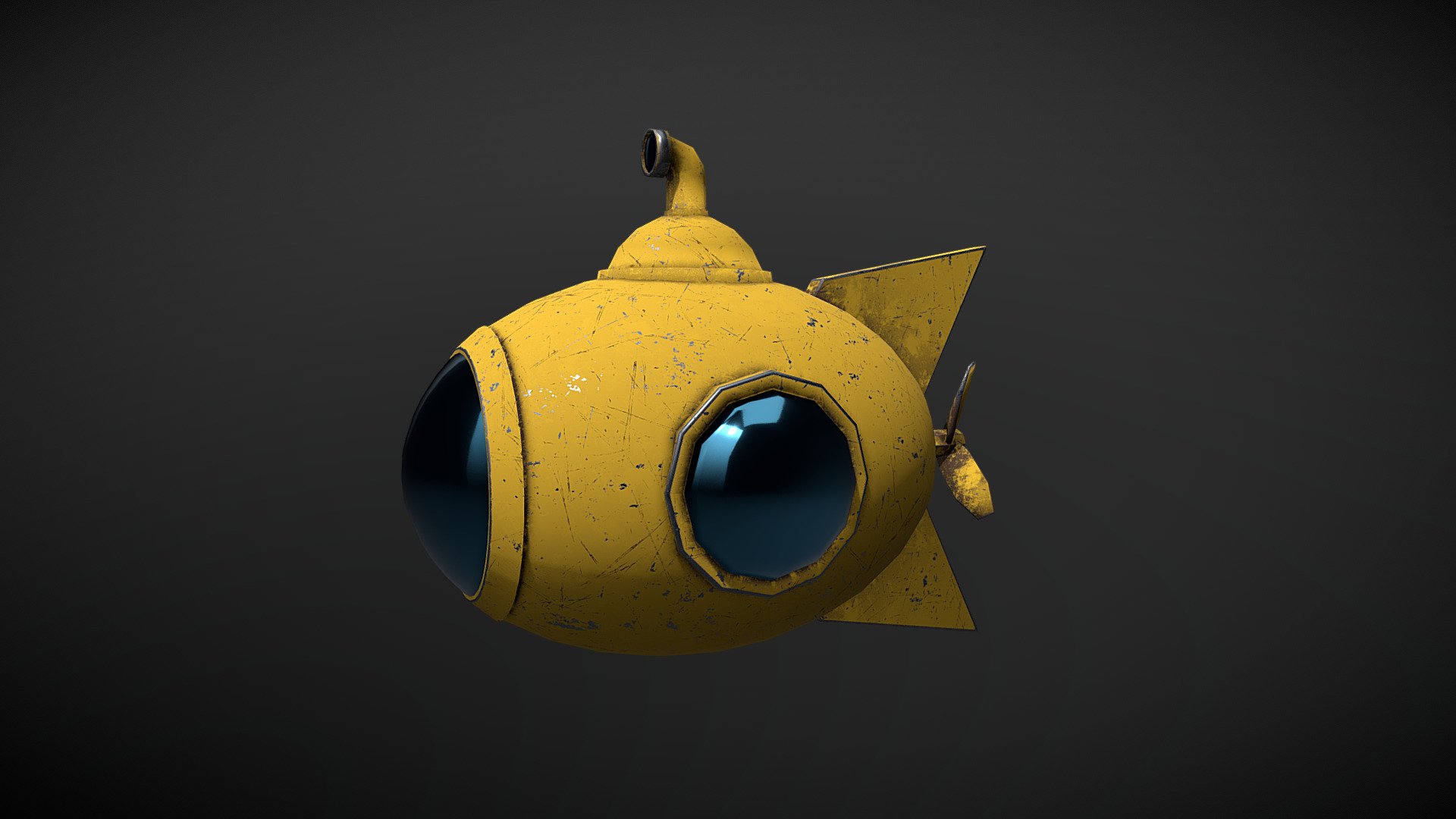 Stylized Yellow Submarine lowpoly asset - Buy Royalty Free 3D model by ...
