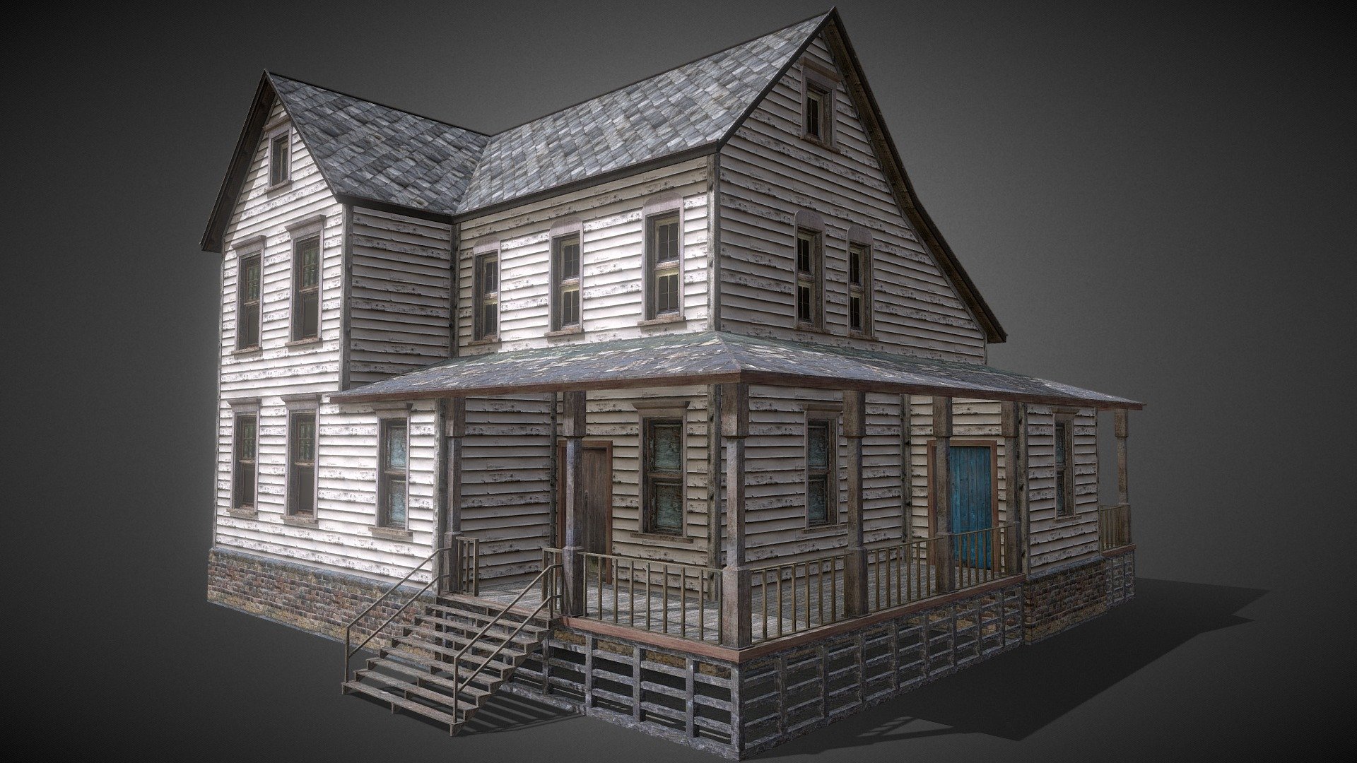 White Wooden House - Buy Royalty Free 3D model by IZaRTaX [f016a96 ...