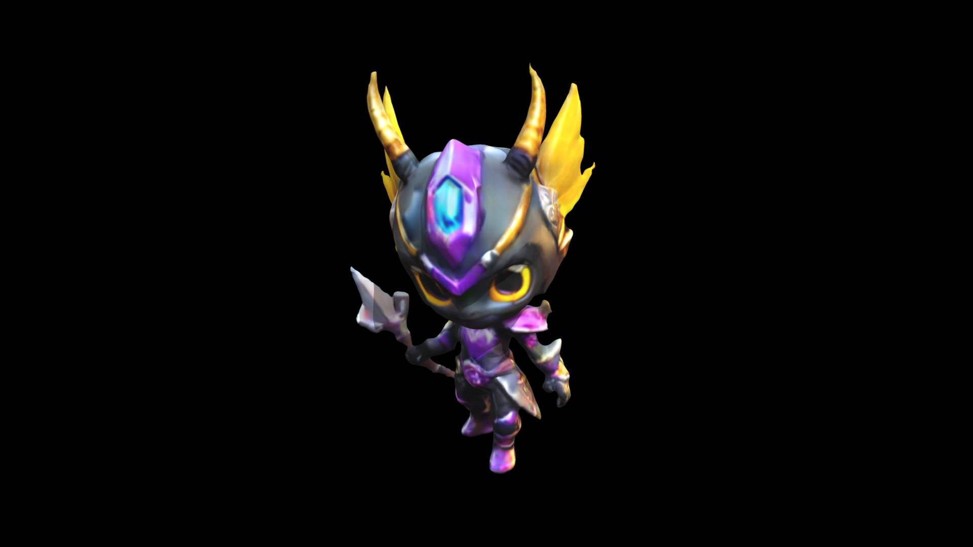 Animated fantasy warrior standing in a striking - Download Free 3D ...