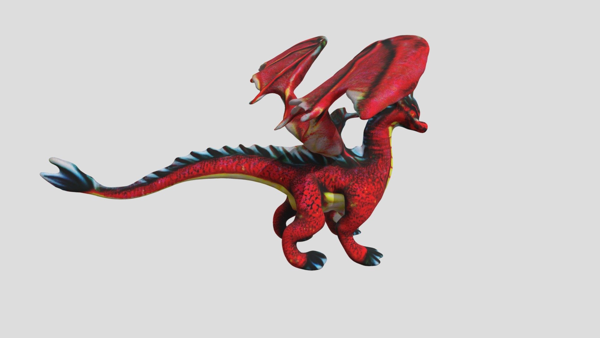Mythical Fire Dragon - Download Free 3D model by WA7KVI [f0194b4 ...