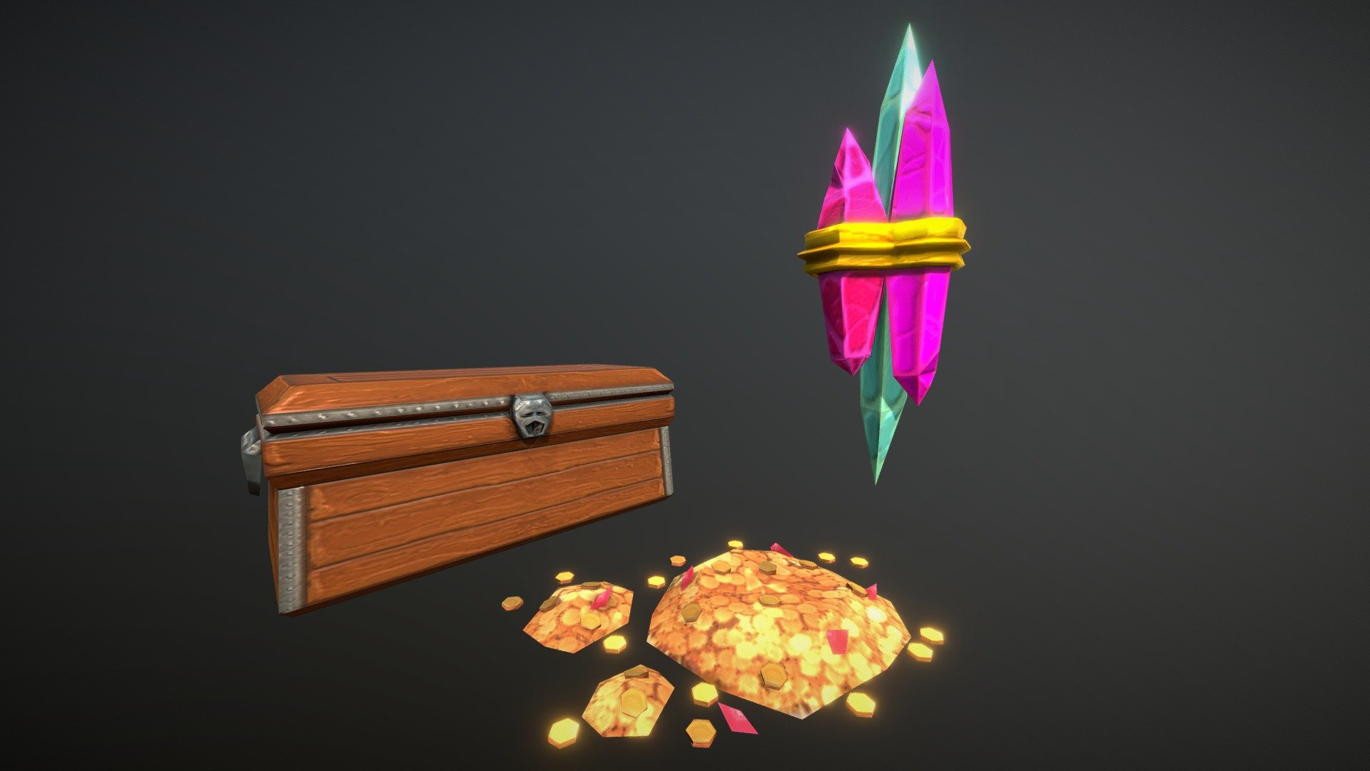 Low Poly Fantasy Props - Download Free 3D model by DorrenAndrews ...
