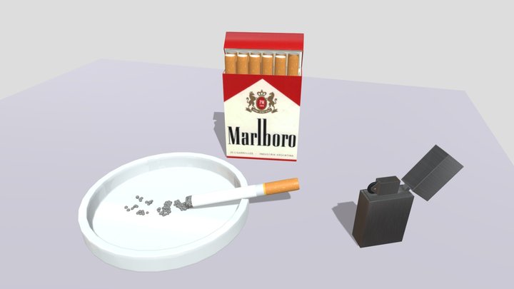 Cigarette 3D models - Sketchfab