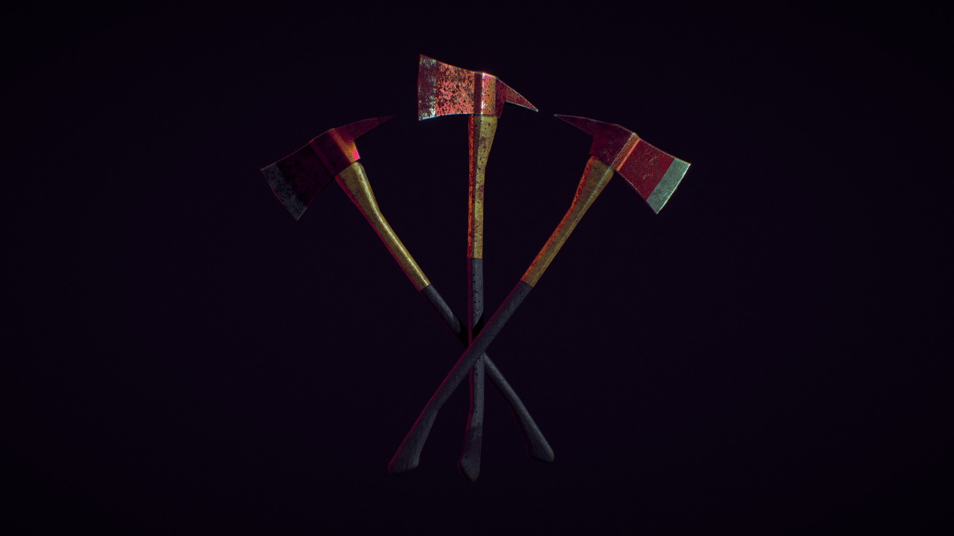 Fire Axes - 3D model by Cloud1076 [f0219a6] - Sketchfab