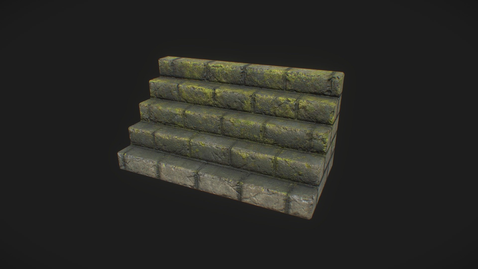 Stone Stairs Game Ready Asset UE4 MICTLAN - 3D model by Micltan: The ...