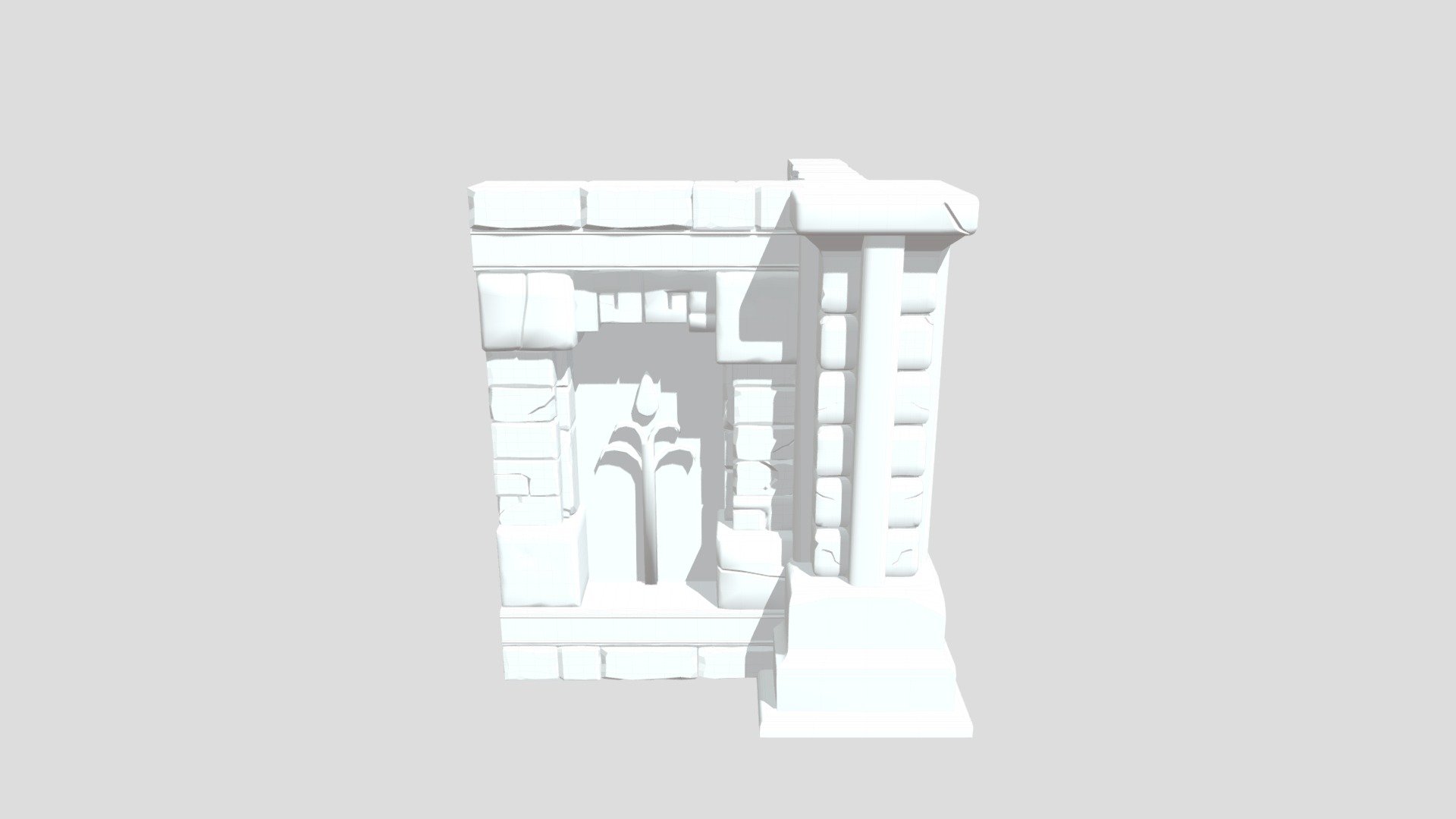 Aztec wall outer corner - Download Free 3D model by WitchEye [f02258d ...