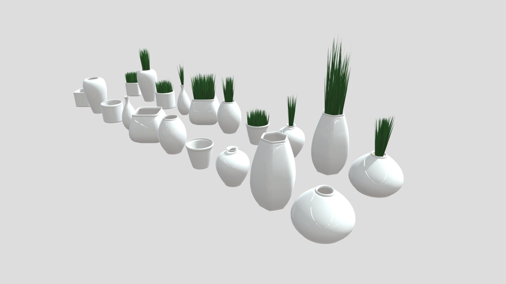 Pots - White Ceramic Serie - 3D model by mist.popo.art [f022e7e ...