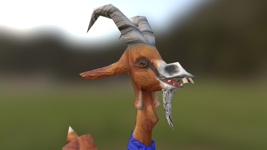 Goat - Ziege - 3D model by CrazyWiggi (3d Models for Video Games ...