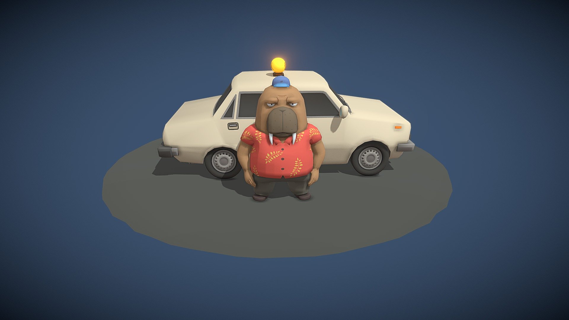 Odd Taxi - FanArt - 3D model by Sigmoid Button Assets (@sigmoidbutton ...