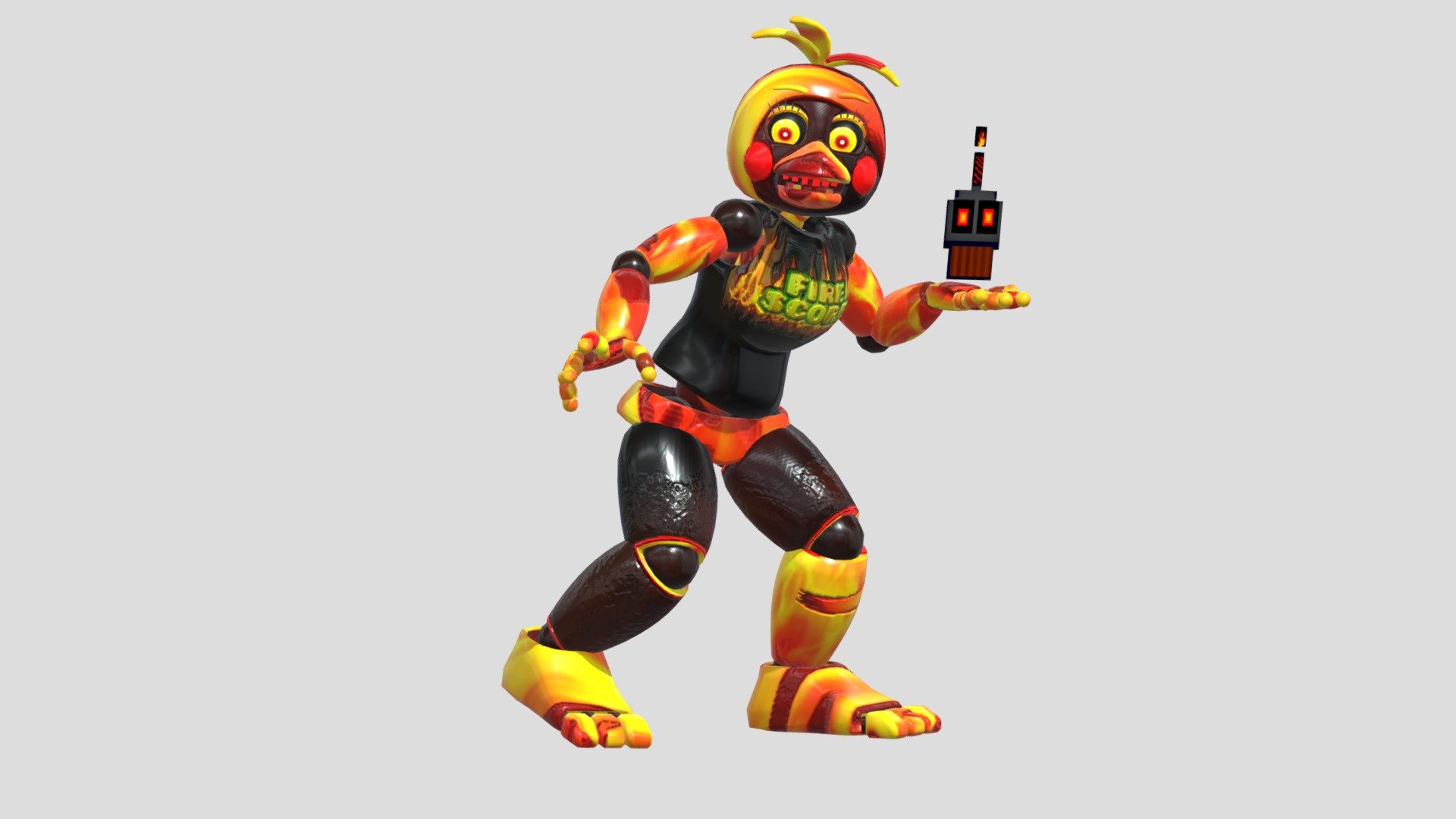 Firescore toy chica retexture ar fanmade skin - Download Free 3D model ...